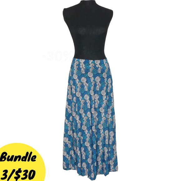 Emily Stacy | Skirts | Emily Stacy Skirt Blue And White Twisty ...